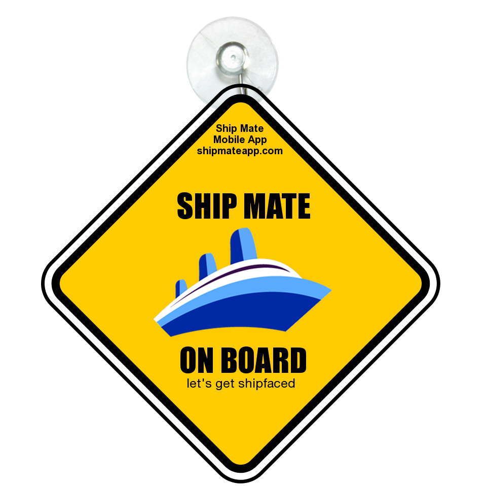 Ship Mate Cruise Gear | Cruise Cabin Door Sign - Ship Mate on Board ...