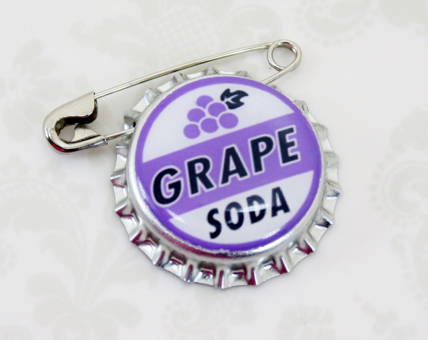 Customized Disney Pixar's Up Grape Soda Bottle Cap Pin Badge - Light ...