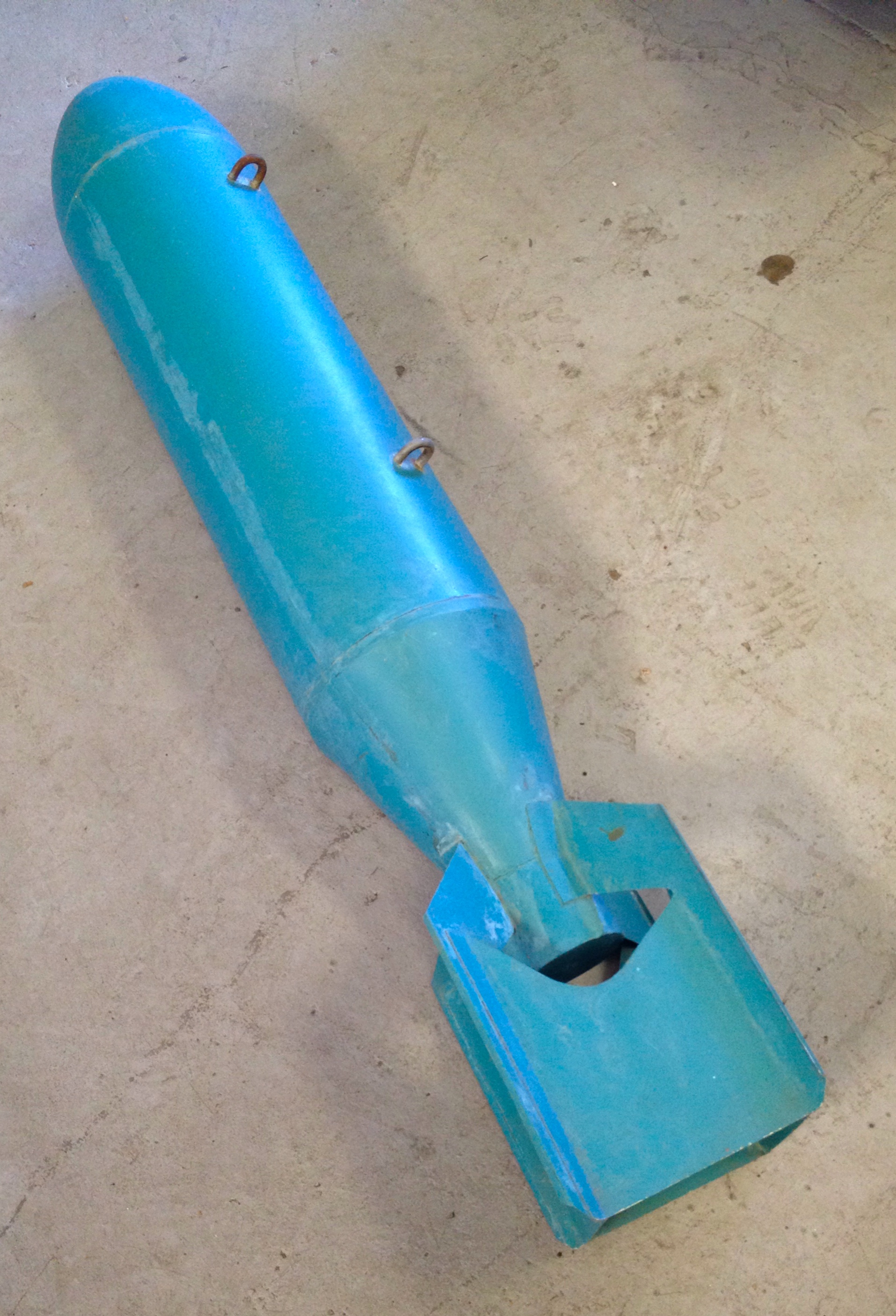 War Relic Replicas | M38A2 100 lb Practice Bomb Replica WW2 BLUE (USED ...