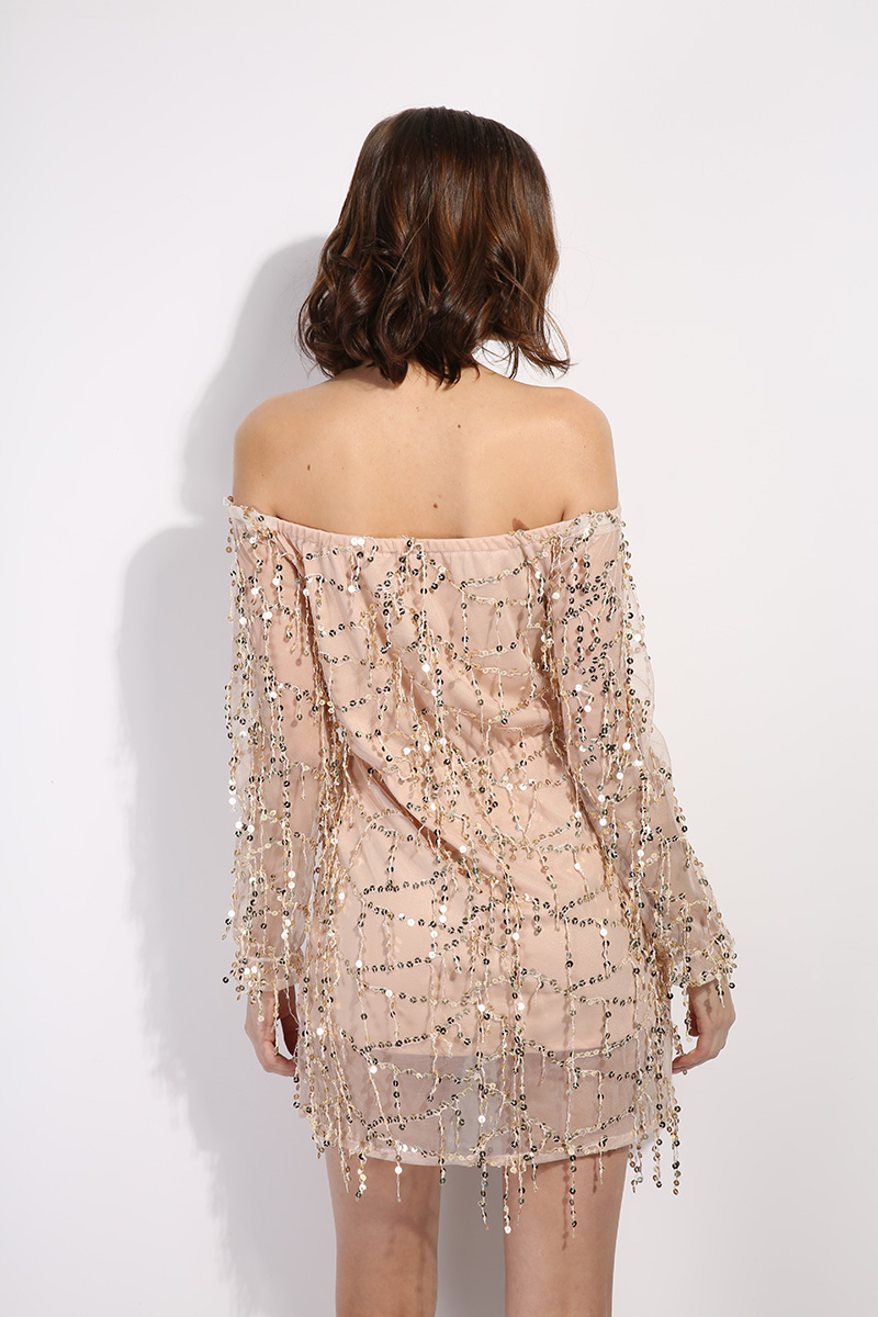 Off Shoulder Sequin Dress · We Are Forever Girl · Fashion Online Shop