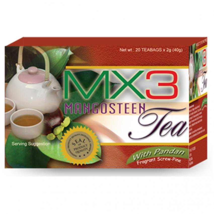 MX3 MANGOSTEEN TEA WITH PANDAN FRAGRANT SCREW PINE 20-TEABAGS on Storenvy