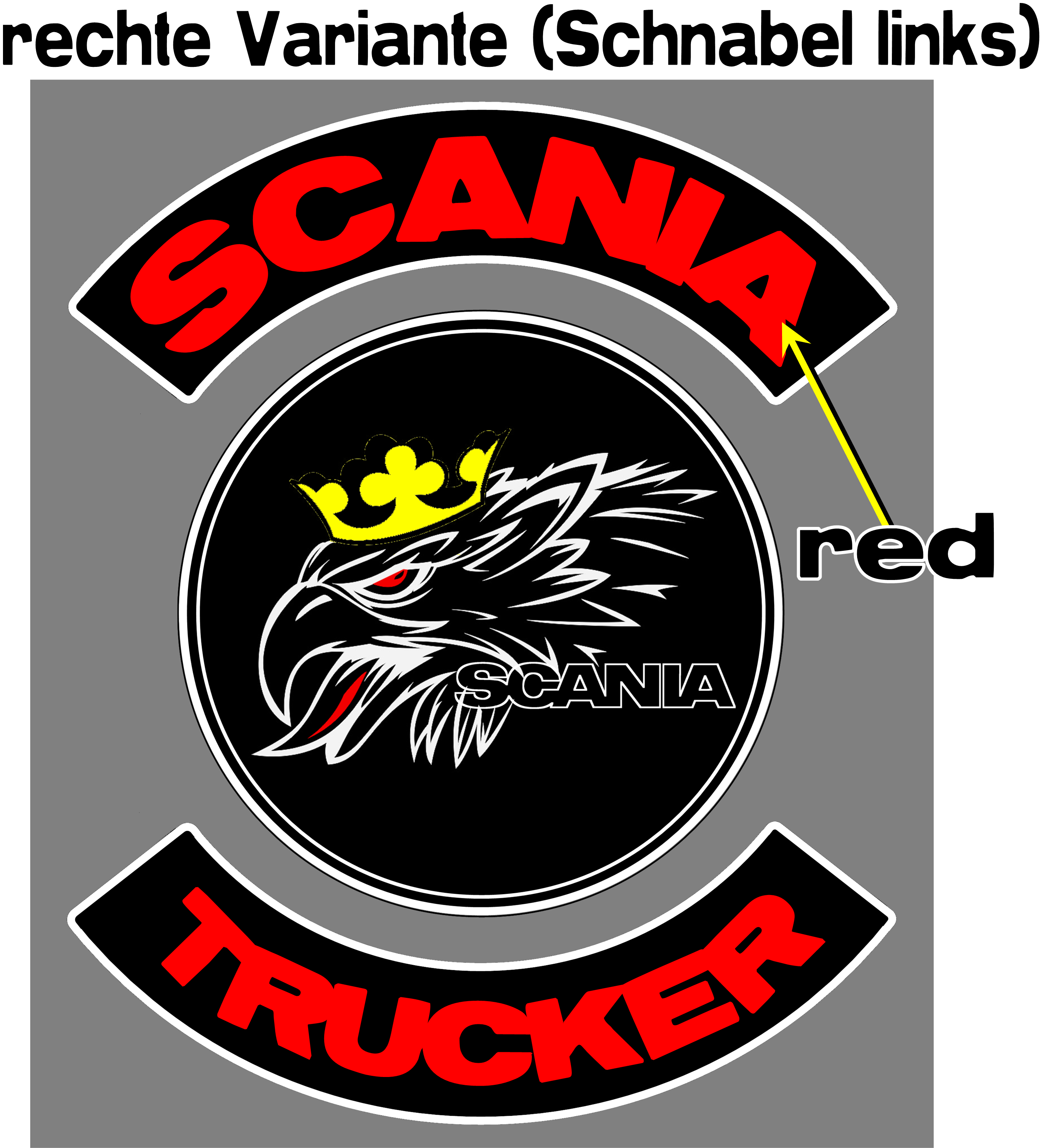 Scania-Greif-Trucker - Aufnäher-Aufbügler-patch on Storenvy
