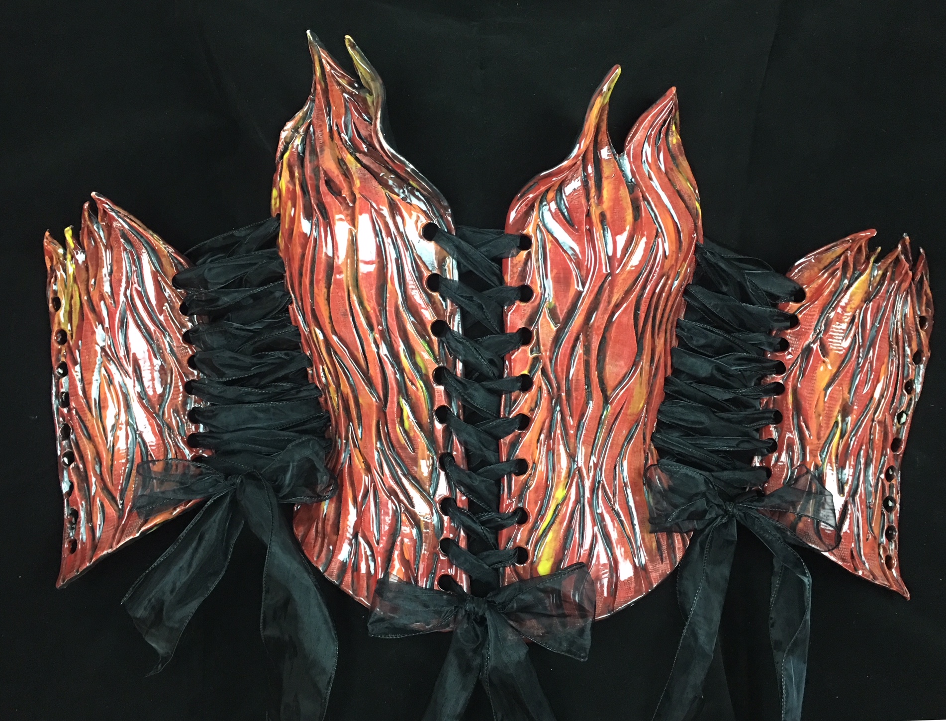 On Fire wearable ceramic corset by Nicole Moan · Nicole Moan Inc ...