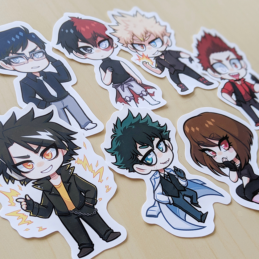 Villain BNHA Stickers on Storenvy