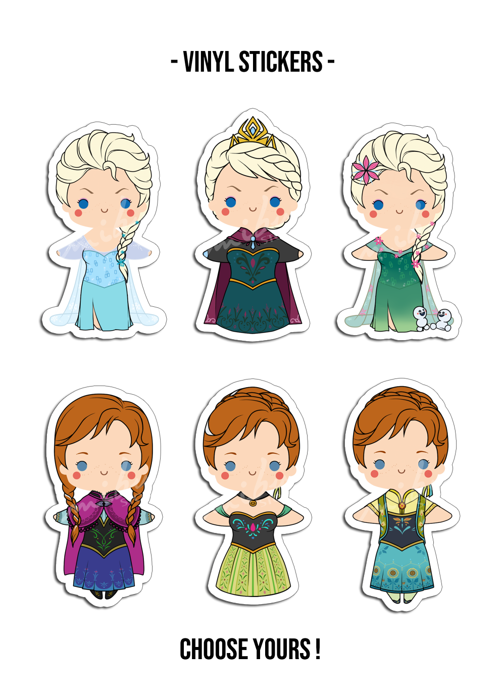 Frozen Printable Stickers