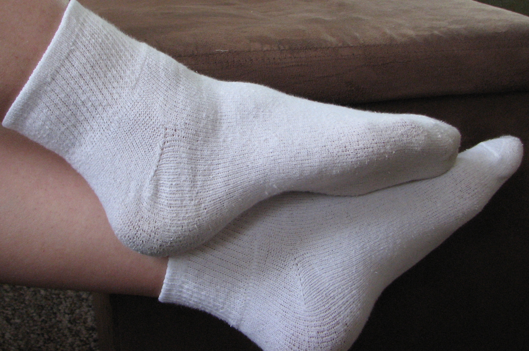 Well Worn Ladies White Anklet Socks on Storenvy