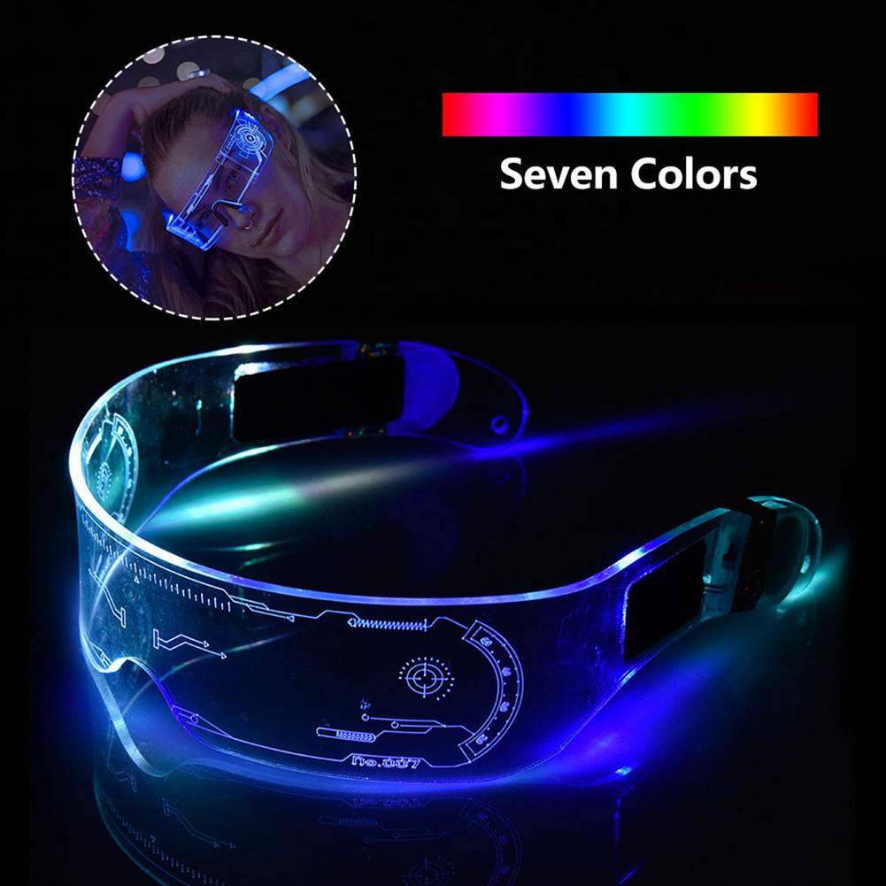 FREE SHIPPING: LED Luminous Glasses LED Glasses EL Wire Neon Light Up ...